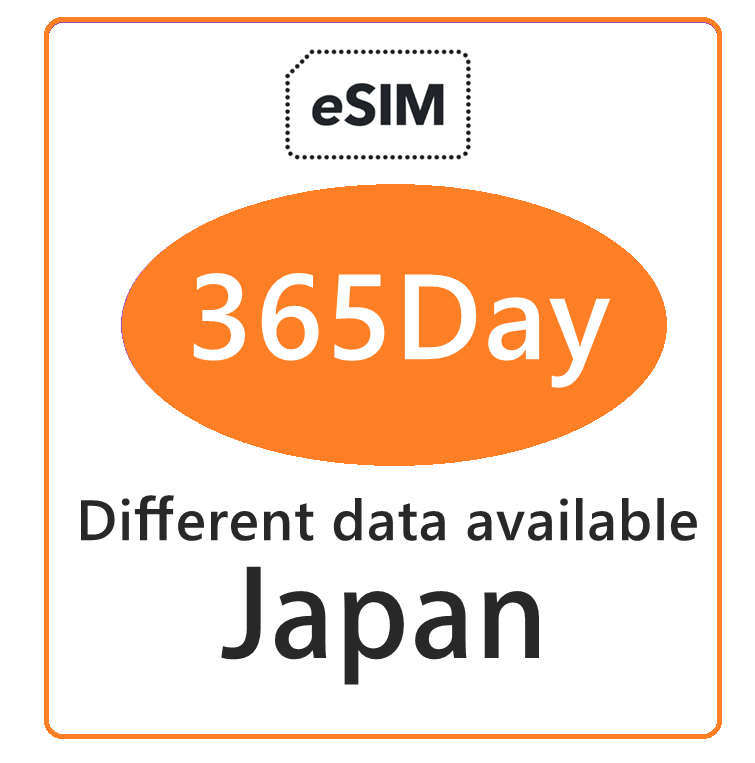 【esim】365 Day Japan 5G/4G Unlimited Data eSIM